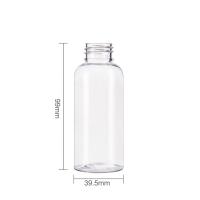 China 100ml Custom Cosmetic Bottles With Pink Round Screw Cap For Toner for sale