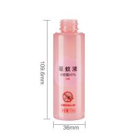 China 60ML Cylindrical Fine Mist Plastic Spray Bottles For Mosquito Repellent for sale