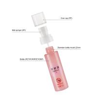 China 60ML Cylindrical Fine Mist Plastic Spray Bottles For Mosquito Repellent for sale