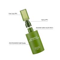 China Custom Green Plastic Spray Bottles With Green Cap 100ML Luxurious Height 91.5 MM Sample Provided for sale
