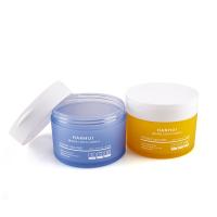 China 250ml Frost Finish Thick Wall PET Plastic Jars 90mm Wide Mouth Cosmetic Containers for Eye Pad for sale