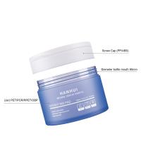 China 250ml Frost Finish Thick Wall PET Plastic Jars 90mm Wide Mouth Cosmetic Containers for Eye Pad for sale