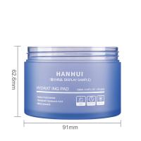 China 250ml Frost Finish Thick Wall PET Plastic Jars 90mm Wide Mouth Cosmetic Containers for Eye Pad for sale