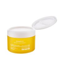 China 250ml Frost Finish Thick Wall PET Plastic Jars 90mm Wide Mouth Cosmetic Containers for Eye Pad for sale