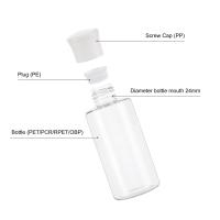 China 150ml Cylinder OEM Plastic Bottle Cosmetic Custom Color With Screw Cap for sale