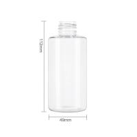China 150ml Cylinder OEM Plastic Bottle Cosmetic Custom Color With Screw Cap for sale