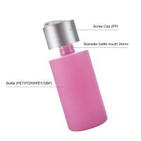 China 300ml Soft Touch Finish Plastic Shampoo Bottle With Electroplated Disc Cap for sale