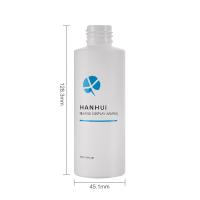China 150ml PET Toner Bottle Oil Painting Finish 24/410 Screw Cap White Cosmetic Packaging for sale