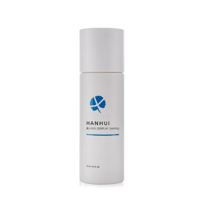 China 150ml PET Toner Bottle Oil Painting Finish 24/410 Screw Cap White Cosmetic Packaging for sale