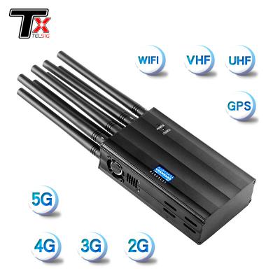 China Handheld Wireless WiFi Signal Jammer Durable Dustproof Housing 8 Channel Customized for sale