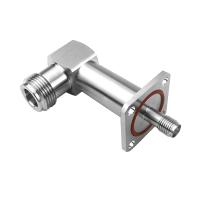 China 90 Degree Flanged Joint Copper-made S In N Connector For Drone System Device for sale