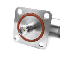 China 90 Degree Flanged Joint Copper-made S In N Connector For Drone System Device for sale