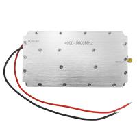 China Silver Aluminium 50W Power Amplifier Module for RF Distance of 1.5-2 km and SMA Connector for sale