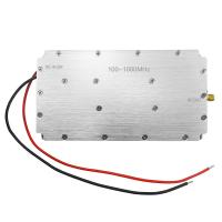 China Silver Aluminium 50W Power Amplifier Module for RF Distance of 1.5-2 km and SMA Connector for sale
