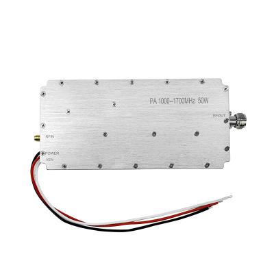 China 50W Wideband anti drone  Power Amplifier Module Frequency Range 1000-1700MHz Gain 47 for Outdoor Security Needs for sale