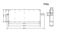China Long N Type Connector 100W PA1200-1500MHz Rf Power Amplifier Bidirectional For Anti Drone Module for sale