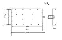 China Aluminum Alloy 50W RF Amplifier Module Super Frequency Band 5000-6000MHz Signal Source For Jammer Application for sale