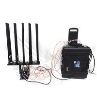 China Outdoors 24 Hour 7 Day Aluminum Alloy Fixed Drone Signal Jammer With Cool Fan for sale