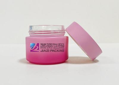 China CE Pink Green Small Glass Makeup Jars Tasteless Pp Cream Jar 50ml for sale