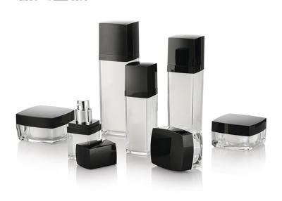 China 15ml 30ml 50ml 100ml Acrylic Bottle And Jar Screw Cap For Skin Care for sale