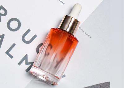 China 60ml 80ml Red Gradient Empty Cosmetic Bottles Soft Rubber Head for sale