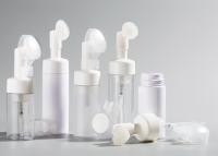 China 120ml Foaming Empty Bottle , Foaming Face Wash Bottle With Silicone Brush for sale