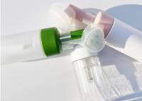 China 120ml Foaming Empty Bottle , Foaming Face Wash Bottle With Silicone Brush for sale