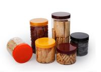 China 25ml-1000ml Plastic Food Storage Jars With Lids Round Pet Container Tasteless for sale