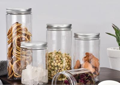 China 25ml-1000ml Plastic Food Storage Jars With Lids Round Pet Container Tasteless for sale