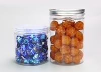 China 500ml Screw Top Plastic Jars , Candy Plastic Jar With Aluminium Lid for sale