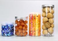 China 500ml Screw Top Plastic Jars , Candy Plastic Jar With Aluminium Lid for sale