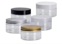 China Round 150ml 250ml Food Safe Plastic Jars With Lids Nut Candy Packaging for sale