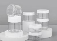 China Round 150ml 250ml Food Safe Plastic Jars With Lids Nut Candy Packaging for sale
