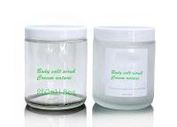 China CE Glass 8 Oz Candle Jars 250ml Cream Jar With Plastic Aluminum Cap for sale