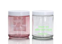 China CE Glass 8 Oz Candle Jars 250ml Cream Jar With Plastic Aluminum Cap for sale