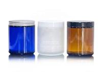 China CE Glass 8 Oz Candle Jars 250ml Cream Jar With Plastic Aluminum Cap for sale
