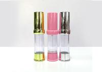 China 5ml Essential Oil Clear Airless Pump Bottles Cosmetic Packaging Refillable for sale