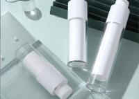 China BPA Free  White Airless Pump Container 15ml Rotary Airless Pump Bottle for sale