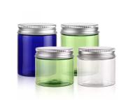 China 300ml Clear  PET Plastic Cosmetic Jar for sale