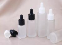 China Frosting 100ml Cosmetic Dropper Bottle Black Perfume Dropper Bottles for sale