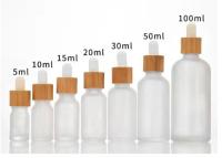China JiaZi Luxury Cosmetic Dropper Bottles 5ml 10ml Perfume Oil With Bamboo Cap for sale