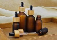 China JiaZi Luxury Cosmetic Dropper Bottles 5ml 10ml Perfume Oil With Bamboo Cap for sale