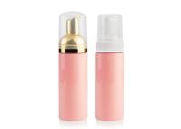 China Mini Reusable Foaming Soap Dispenser 50ml Shampoo Foam Bottles Matte Nude Pink for sale