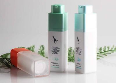 China Rotated Plastic Foundation Airless Pump Bottle 1oz 30ml Hot Stamping Logo for sale