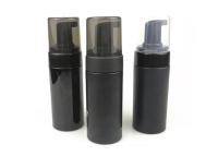 China Glossy Black 50ml Foam Pump Bottle Hand Wash Liquid Container Thickened Bottom for sale