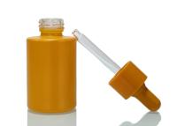 China Screen Printing Pink 20ml Glass Dropper Bottles Essential Oil Dropper Bottles for sale