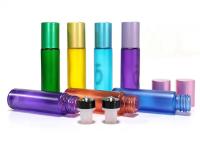 China Customizable 10ml Roller Bottles Multicolor Essential Oil Roller Bottles Durable for sale