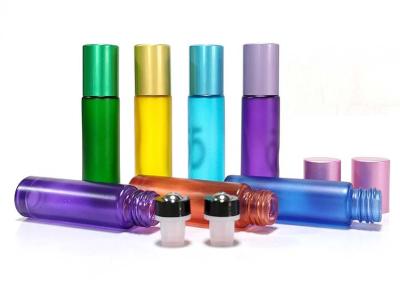 China Customizable 10ml Roller Bottles Multicolor Essential Oil Roller Bottles Durable for sale