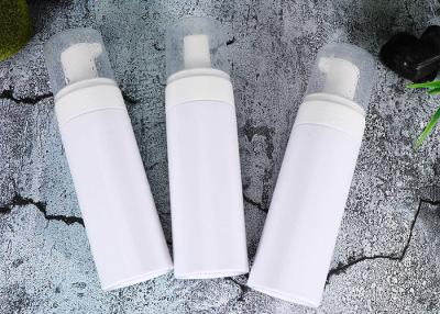 China Unbreakable PET 30ml 50ml Foam Pump Bottle White For Facial Cleanser for sale