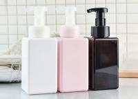 China 250ml Foam Pump Bottle Square 48mm Dia Luxury For Facial Cleanser Packaging for sale